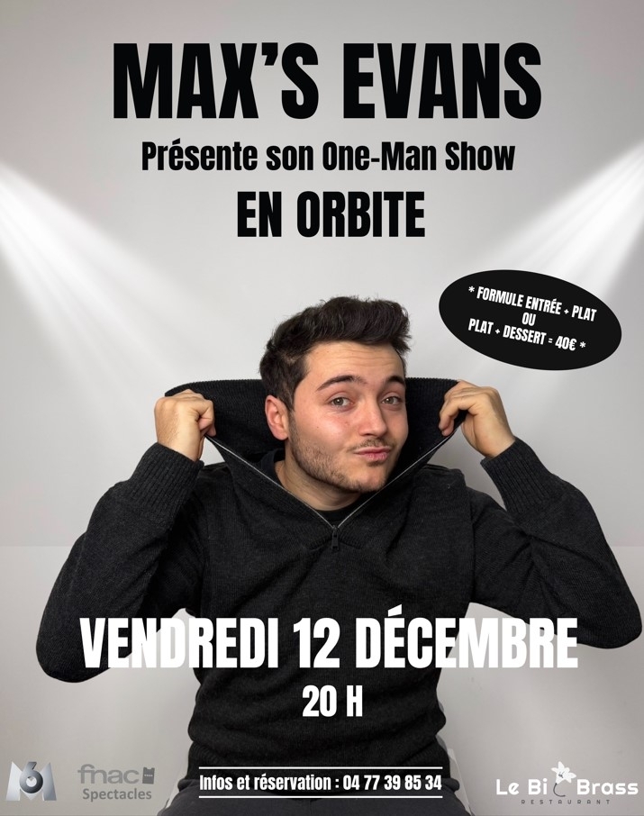 Max's Evans présente son one-man show à Saint-Etienne - TL7, Télévision ...